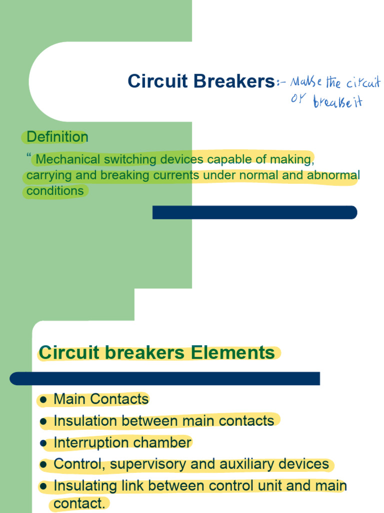Circuit Breakers | PDF | Electric Arc | Manufactured Goods
