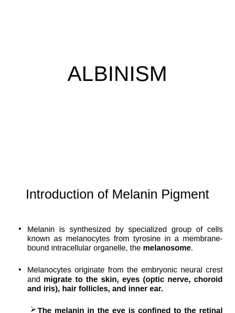 36 ALBINISM | PDF | Medical Specialties