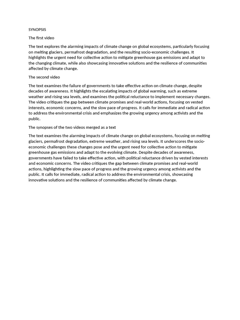 Synopsis 2 | PDF