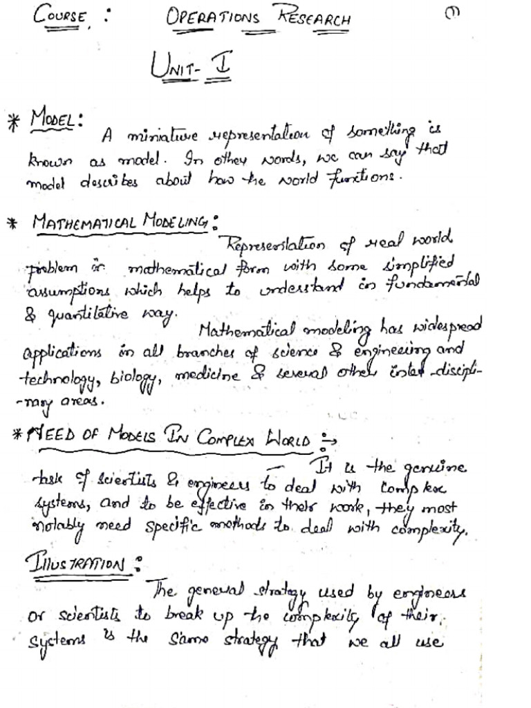 Mathematical Model Pdf