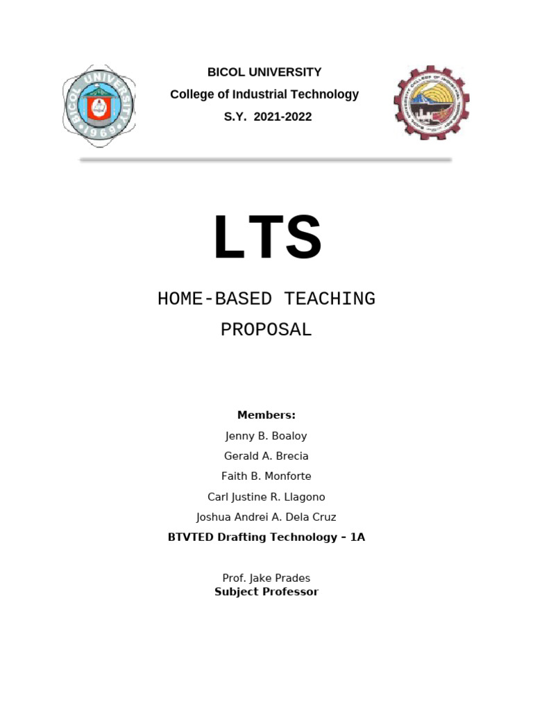 LTS.home-based.teaching.proposal | PDF | Learning | Public Speaking