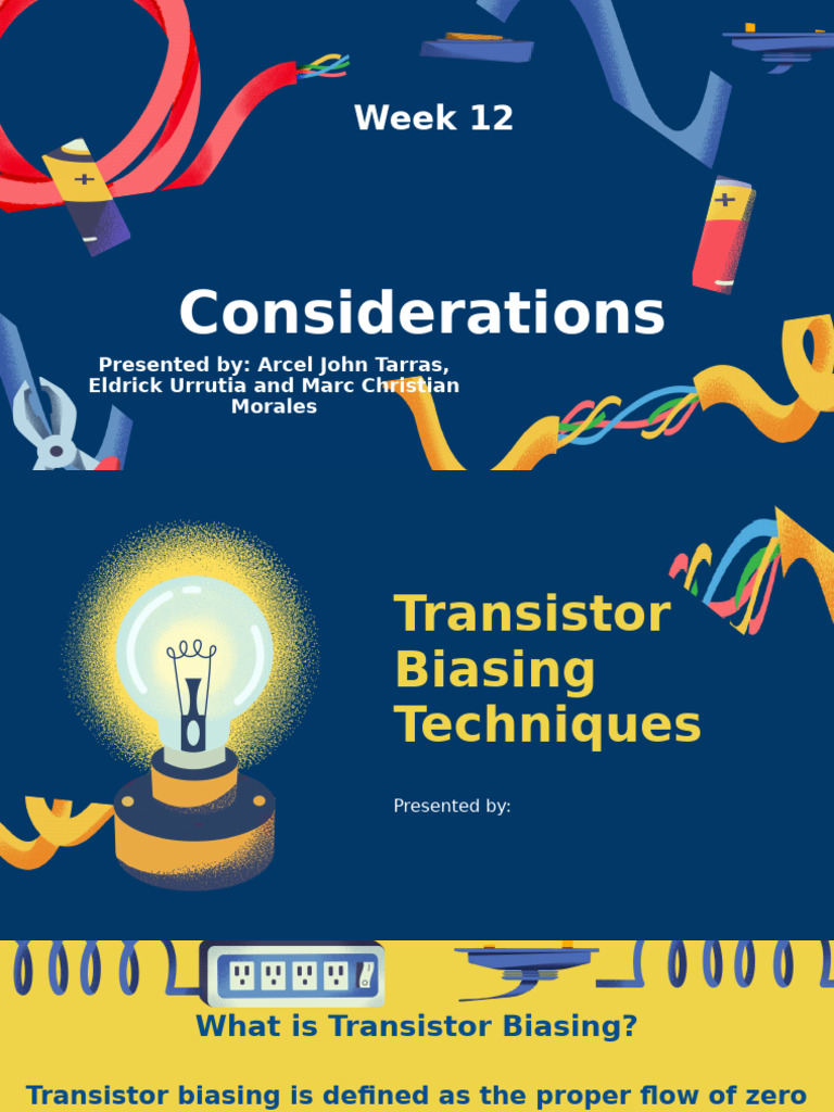 Week 12 Transistor Biasing and Thermal Considerations2 | PDF | Bipolar ...
