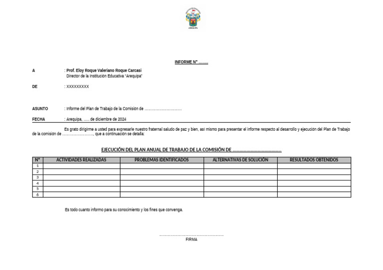 Formato de Informes | PDF