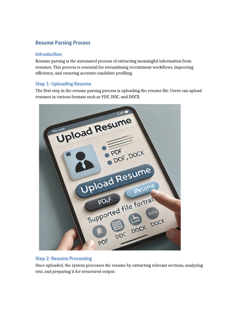 Resume Parsing Document | PDF