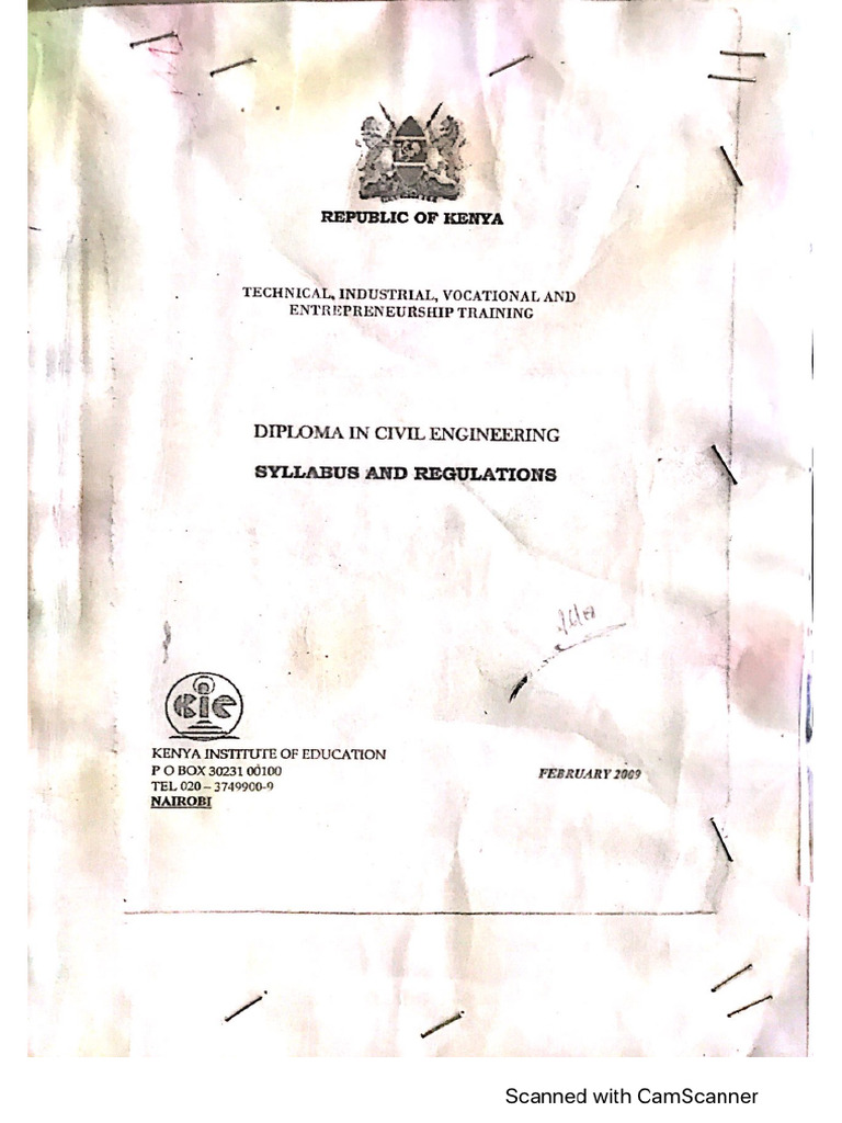 Diploma in Civil Engineering Syllabus | PDF