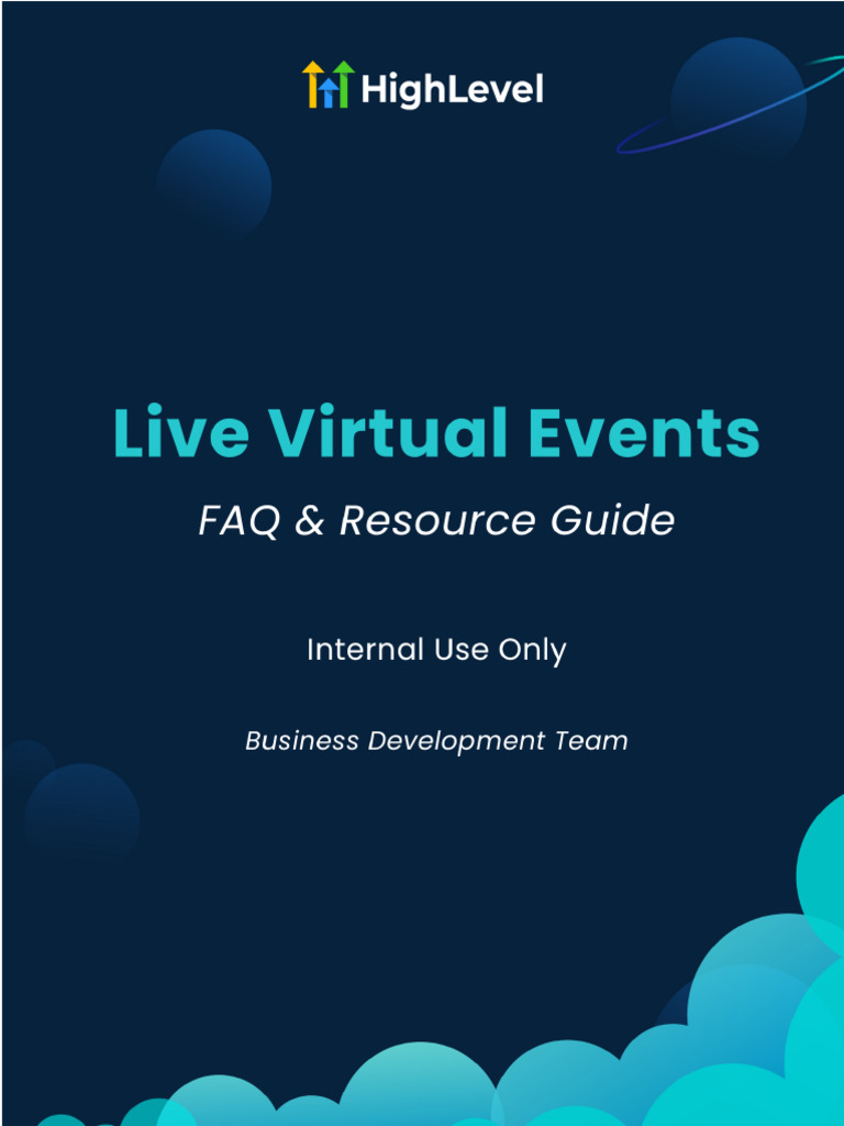 Live Events FAQ for Social Selling | PDF | Facebook | Marketing