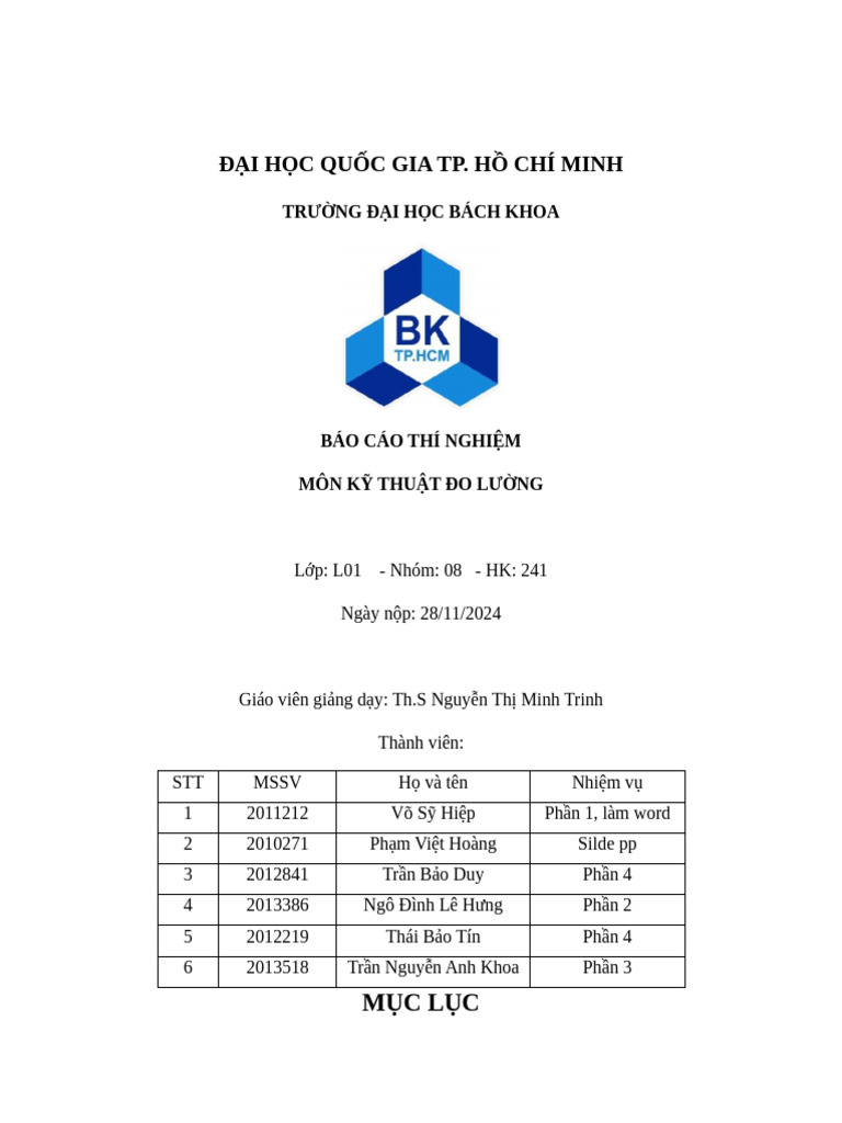 BTL-Đo-Lường-Nhóm-8-L01 | PDF