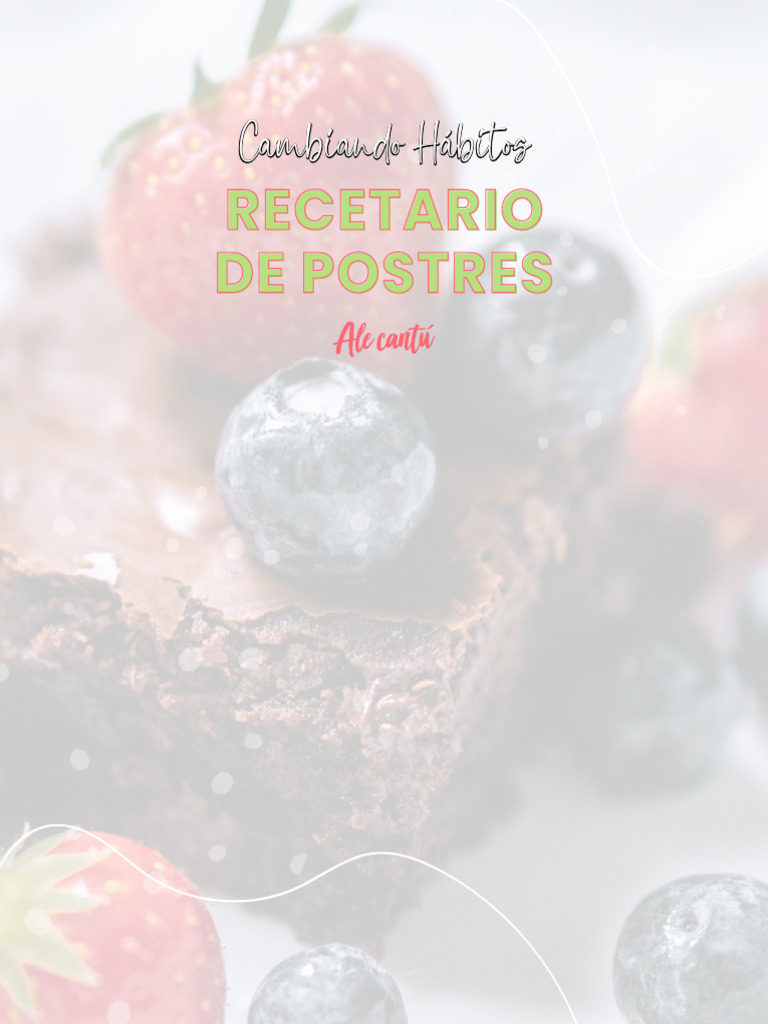 Recetario de Postres | PDF
