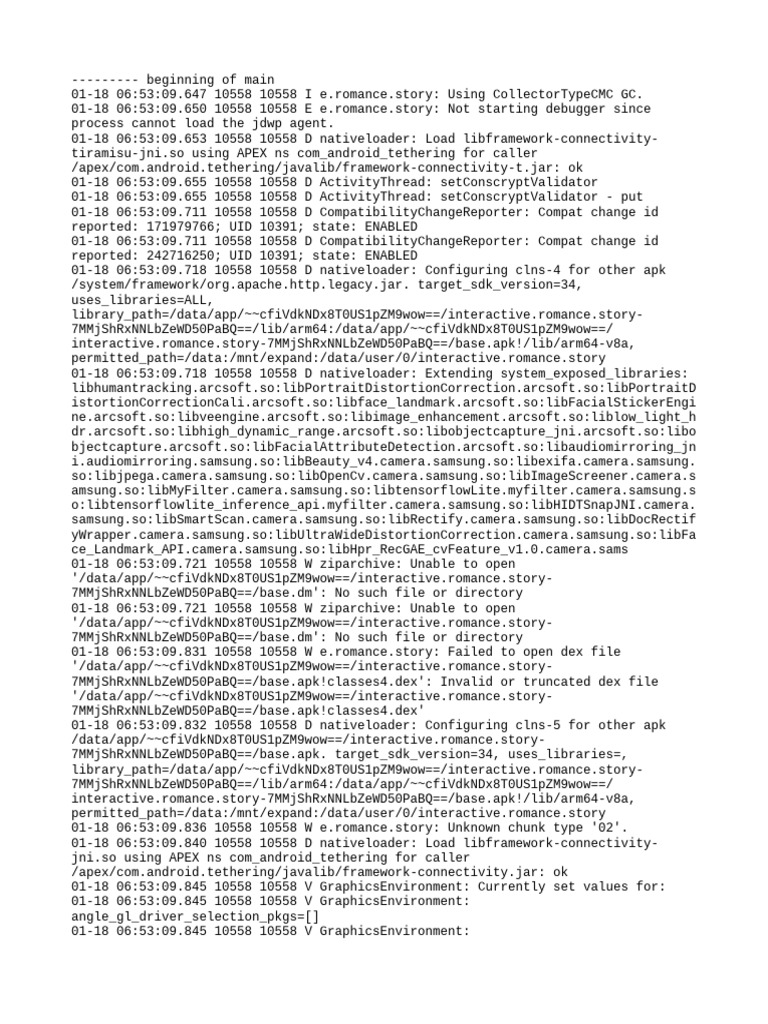 Mod Menu Log - Interactive - Romance.story | PDF | Computer Programming | Operating System Families