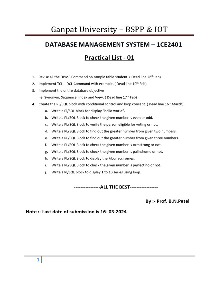 Guni Adbms Imp | PDF