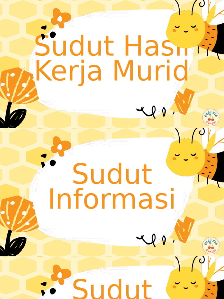 Label Dalam Kelas Tema Kuning Lebah.pptx | PDF
