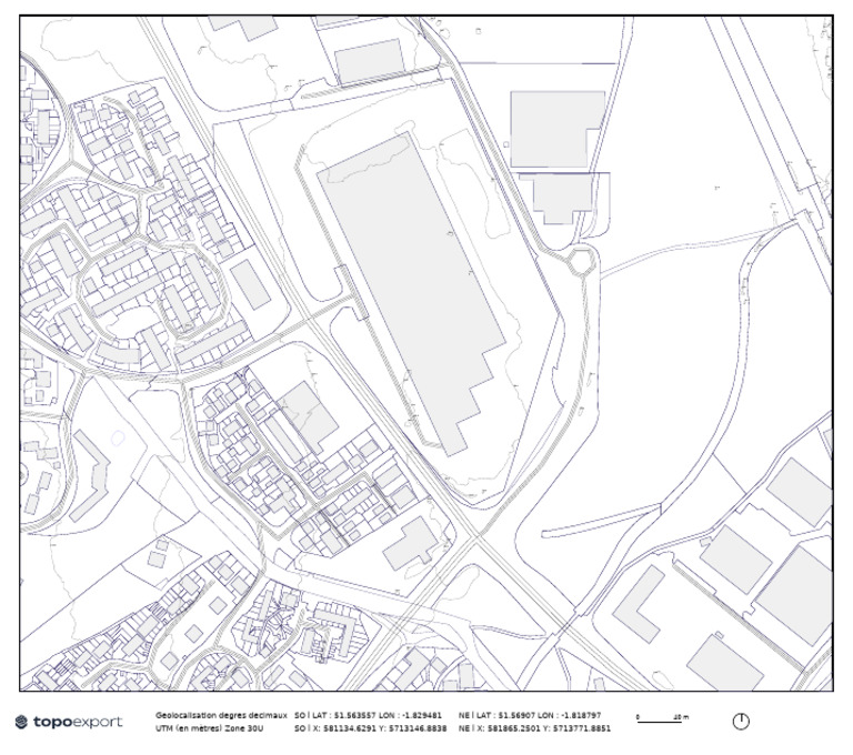 Topoexport Vectorial SW 411916 184978 NE 412655 185593 | PDF