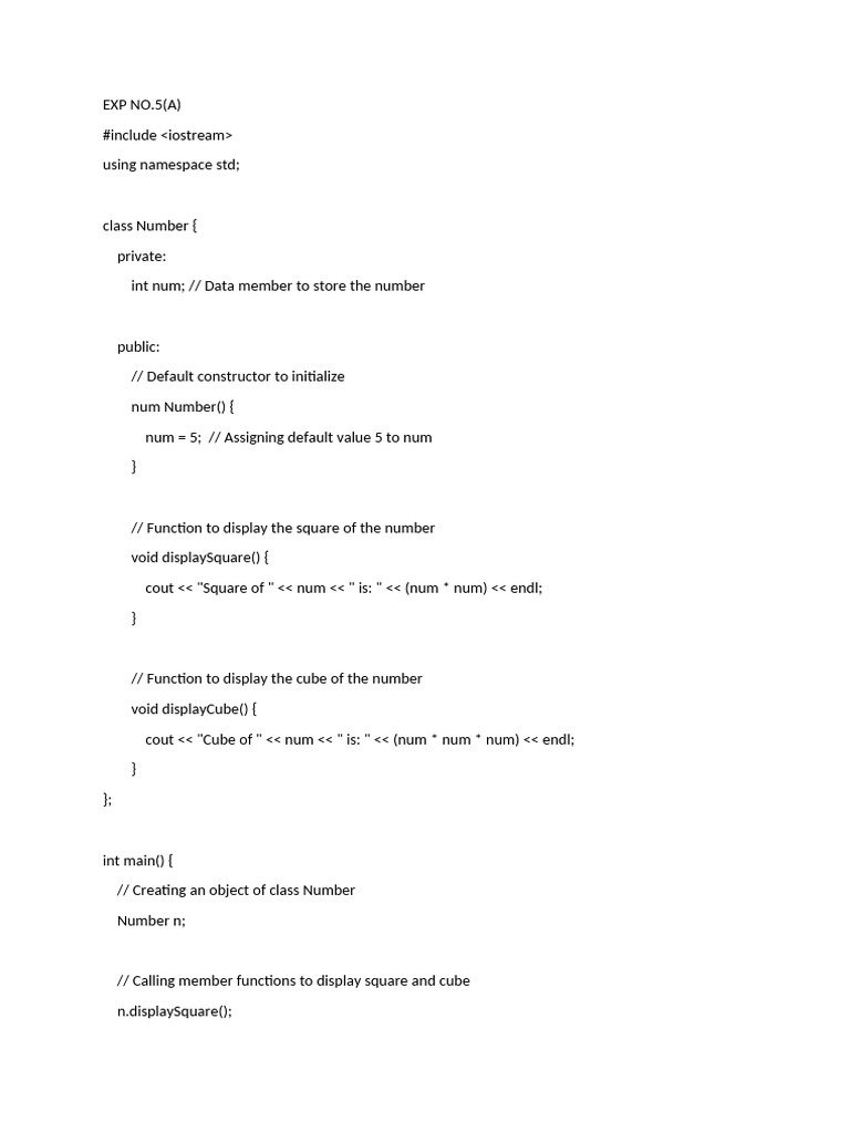 Exp Oop Pdf Constructor Object Oriented Programming Programming 8476