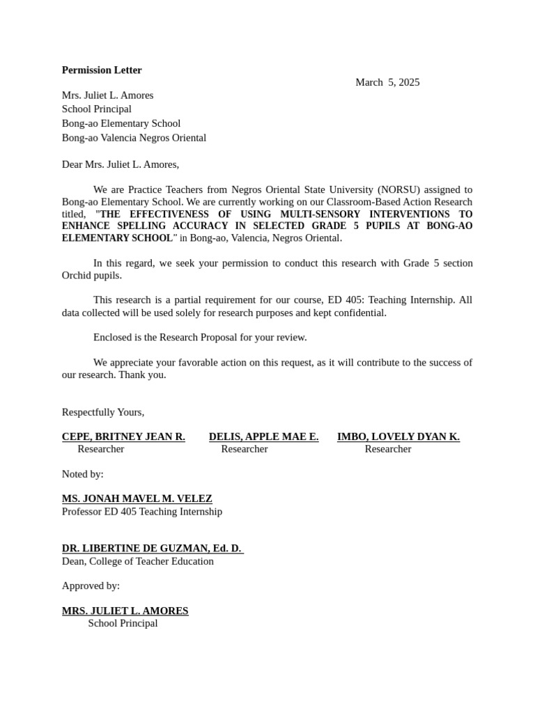 Permission-Letter-for-Action-Research-bong-ao | PDF