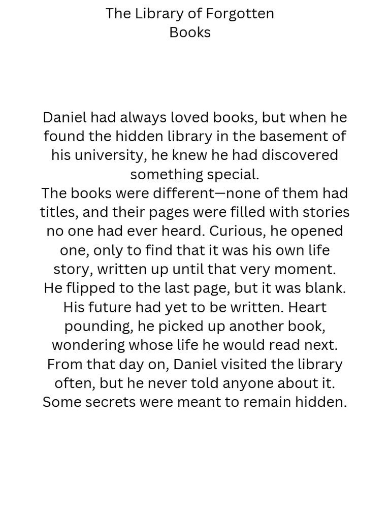 The Library of Forgotten Books | PDF