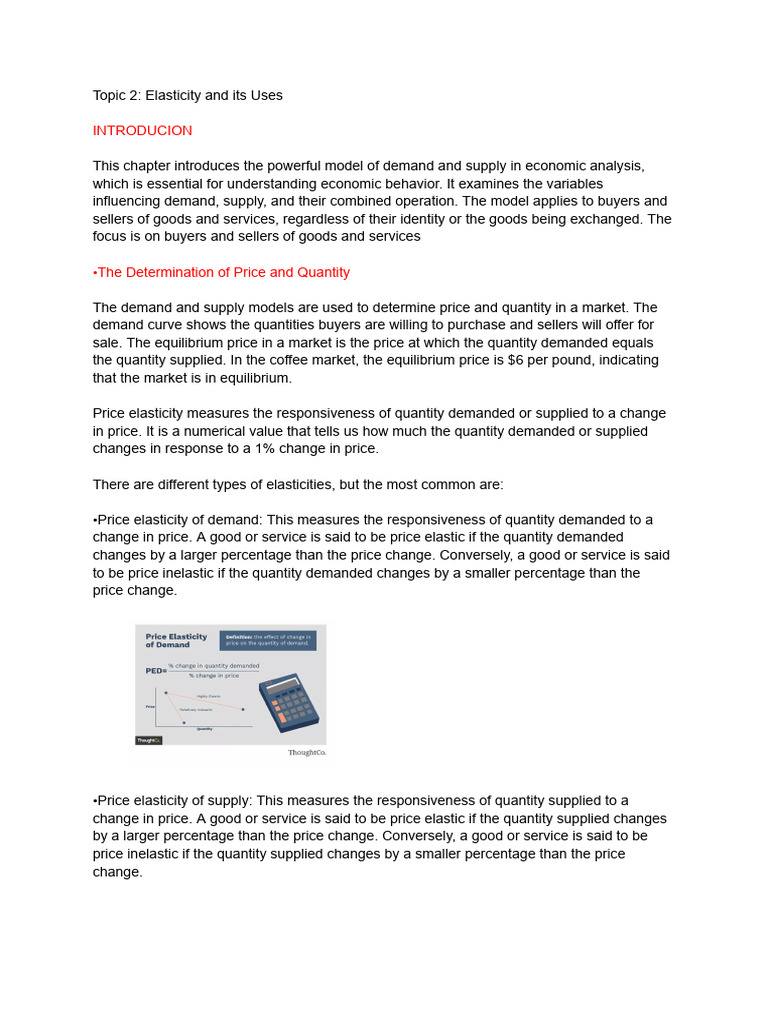 Topic-2-Elasticity-and-its-Uses | PDF