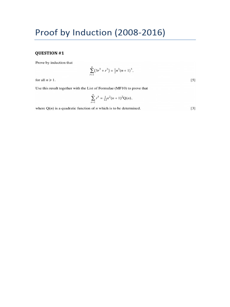 1.7 Proof by Induction | PDF