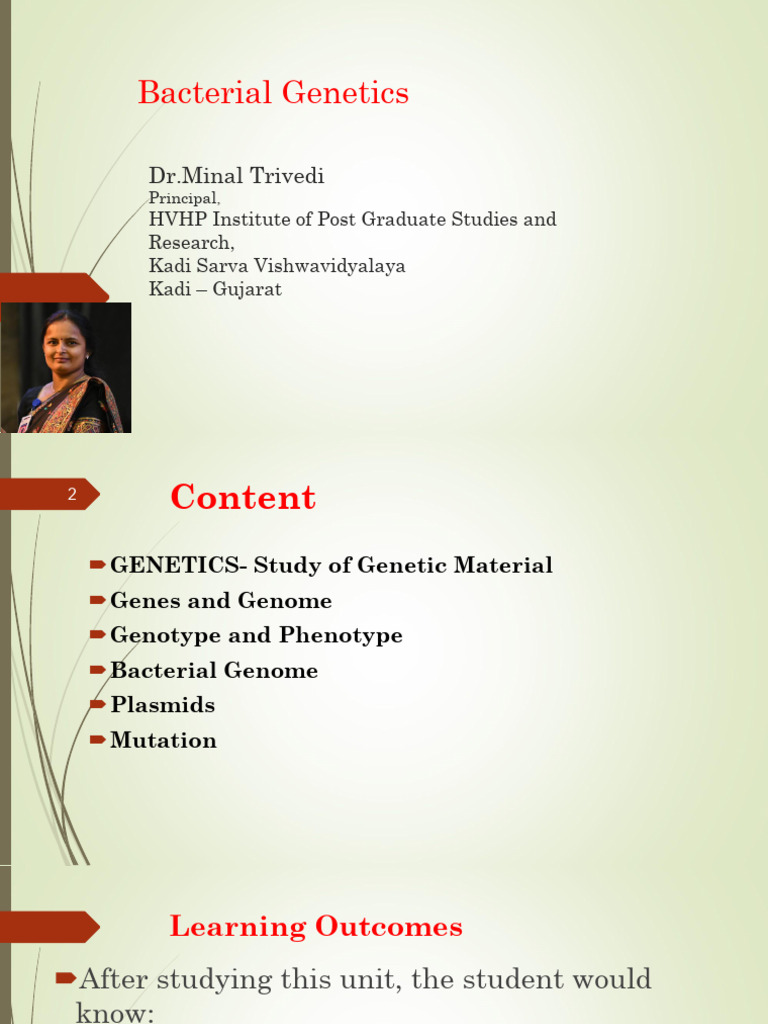 Bacterial Genetics - Introduction | PDF | Plasmid | Gene