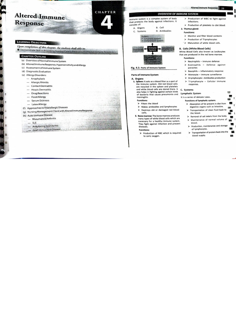 Altered Immune Response | PDF