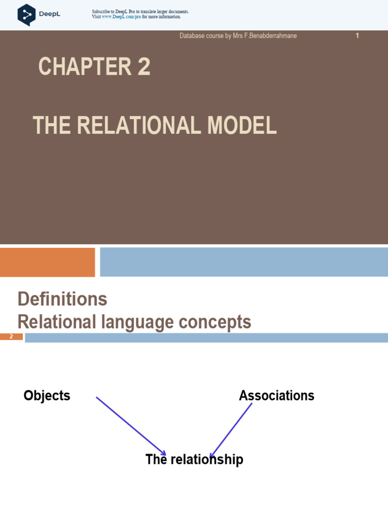 2-1-Le Modèle Relationnel En | PDF | Relational Model | Computer Programming