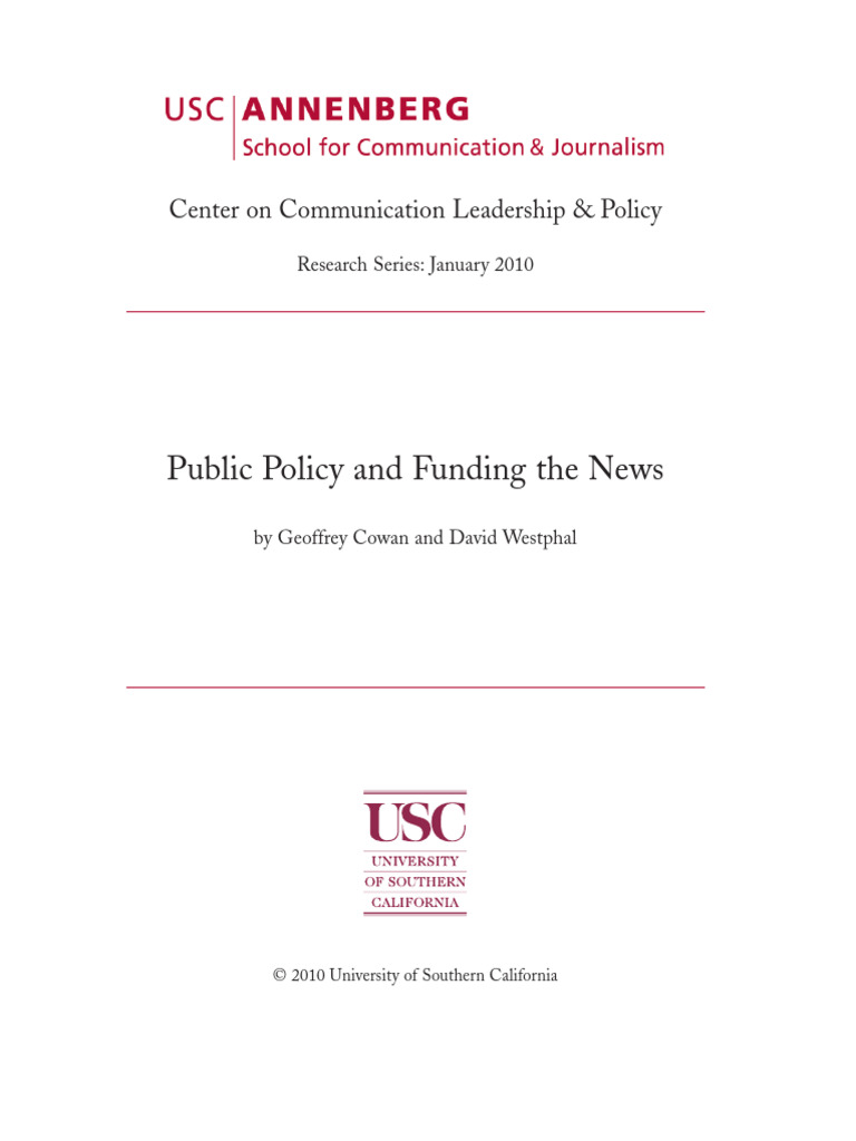 USC Report | PDF | News | Newspapers