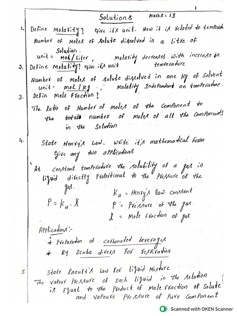 Solution Notes | PDF