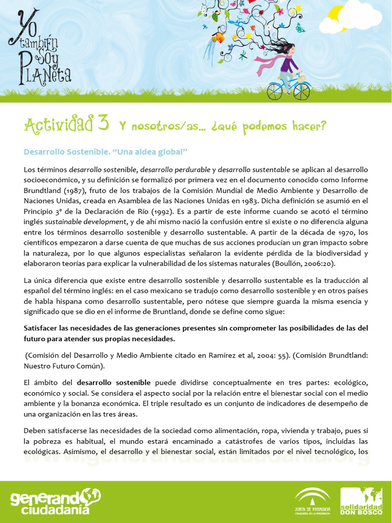 Eso 4 Actv3 | PDF | Desarrollo sostenible | Sustentabilidad