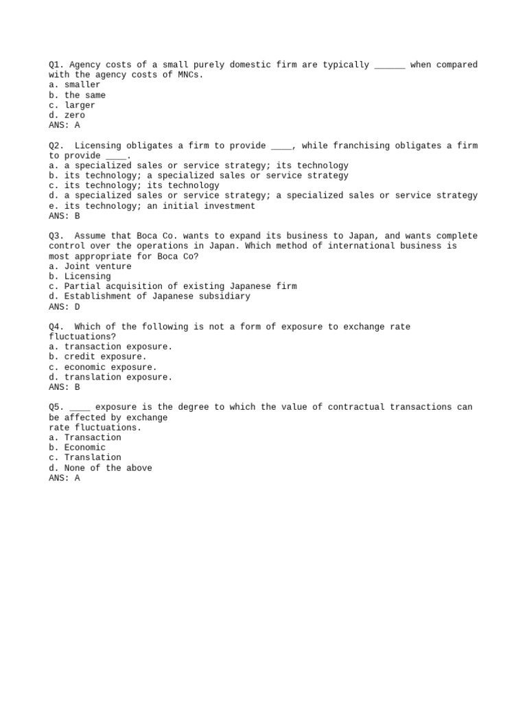 5 Questionaire and Answer | PDF