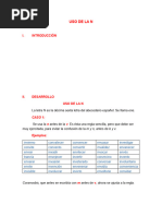 Reglas del uso de M y N en español | PDF | Alfabeto | Lingüística