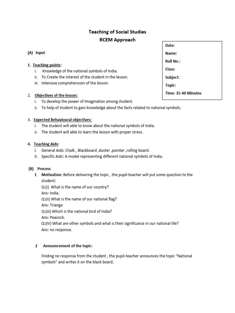 Teaching of Social Studies | PDF | Teachers