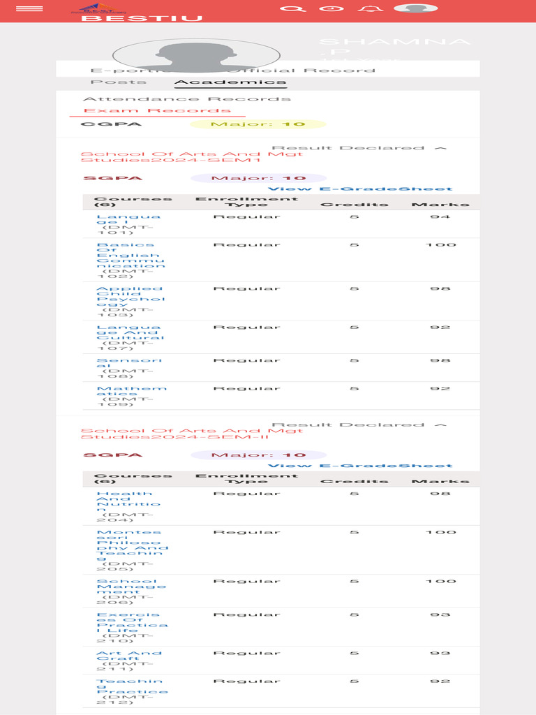 Shamna's 1st Year Academic E-Portfolio | PDF