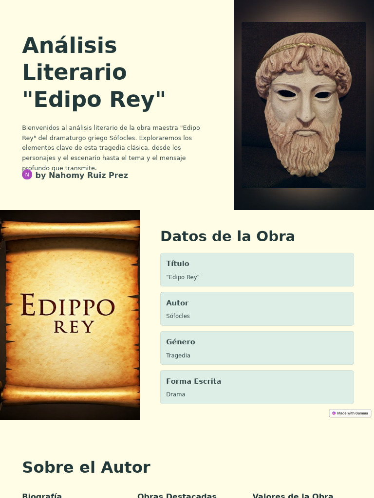 Análisis de "Edipo Rey" de Sófocles | PDF | Edipo | Sófocles