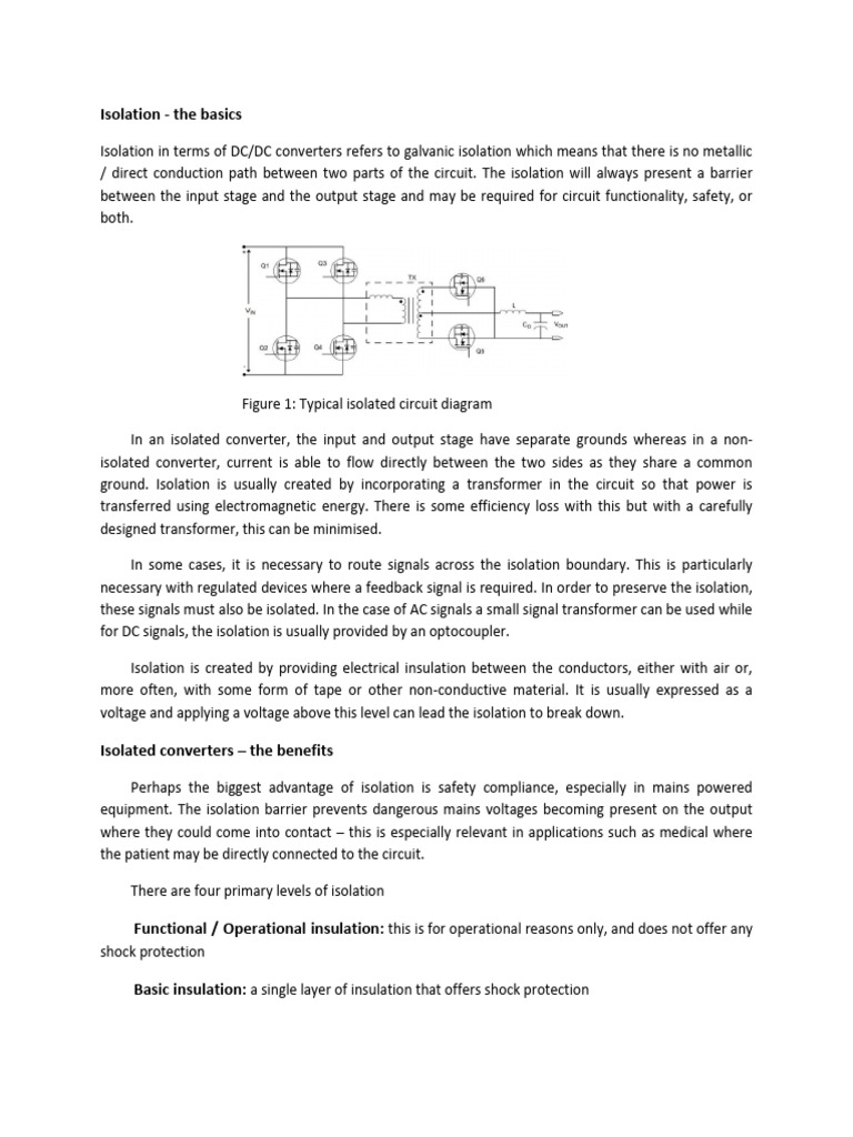 Isolated & Non-Isolated Converters | PDF | Transformer | Direct Current