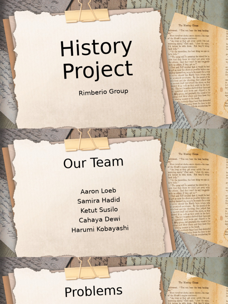 Beige Black Vintage Scrapbook History Project Presentation | PDF