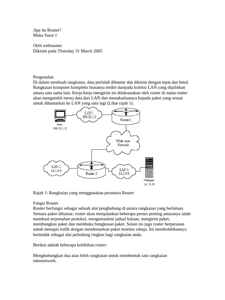 Apa Itu Router | PDF