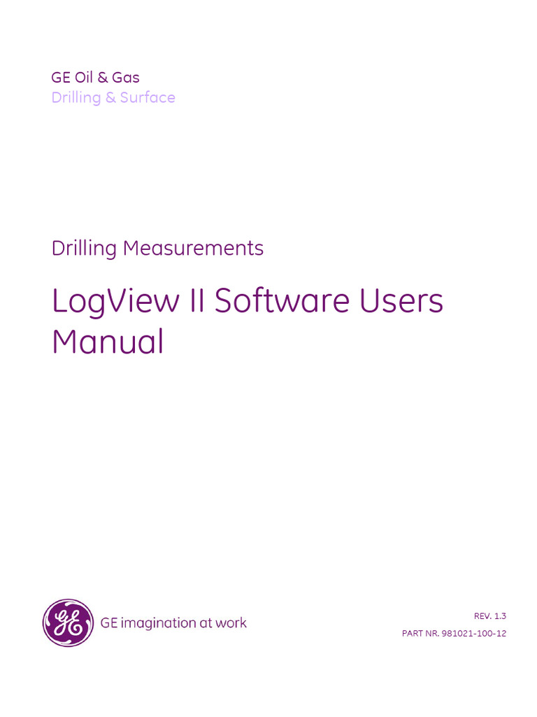 Logview Ii Software Users Manual: Drilling Measurements | PDF | Databases | Computer File