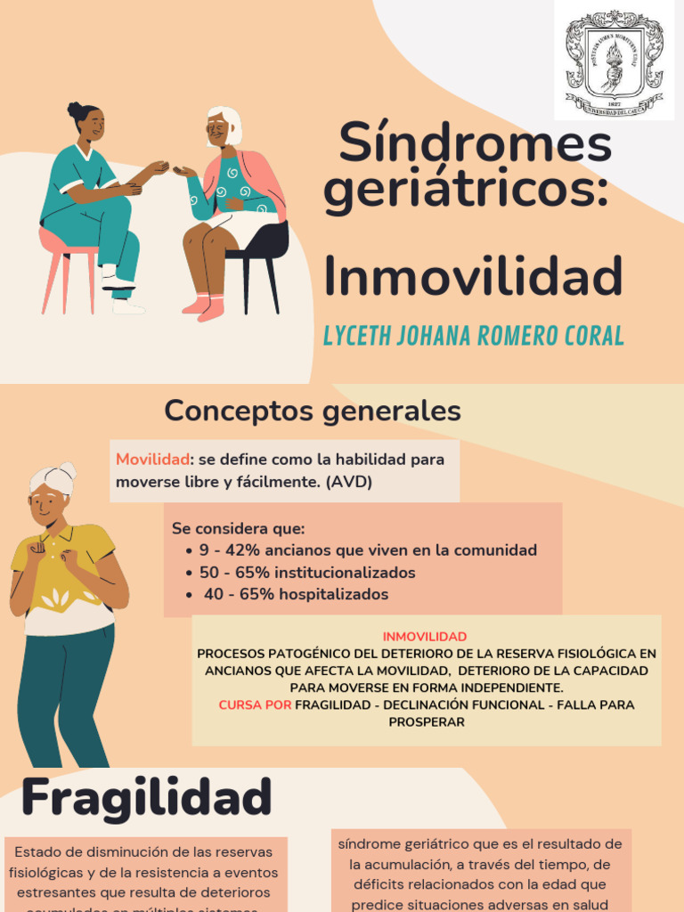 Síndrome Geriátricos: Síndrome de Inmovilidad | PDF | Vejez | Depresión (estado de ánimo)