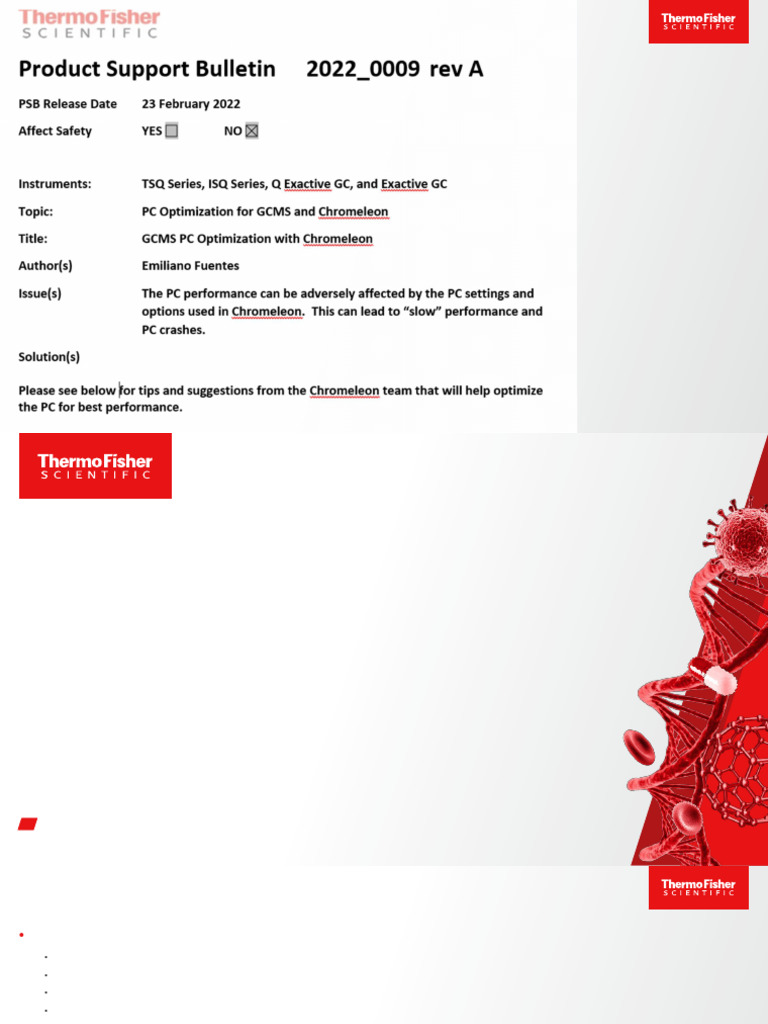 PSB GCMS - 2022 - 0009 GCMS PC Optimization With Chromeleon | PDF ...