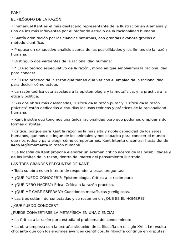 Kant A Word | PDF | Immanuel Kant | A priori y a posteriori