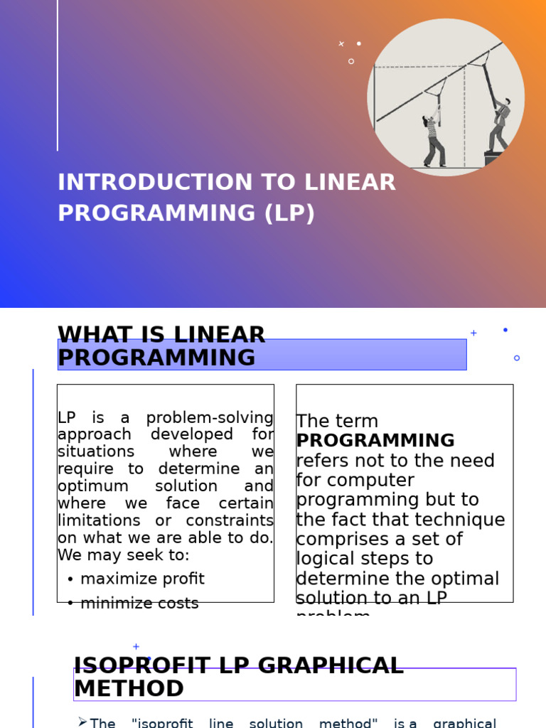 LINEAR-PROGRAMMING | PDF | Mathematical Optimization | Linear Programming LINEAR-PROGRAMMING | PDF | Mathematical Optimization | Linear Programming