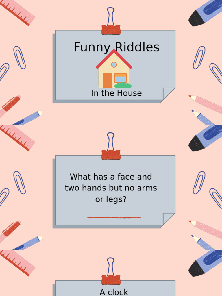 Hilarious House Riddles for Kids | PDF