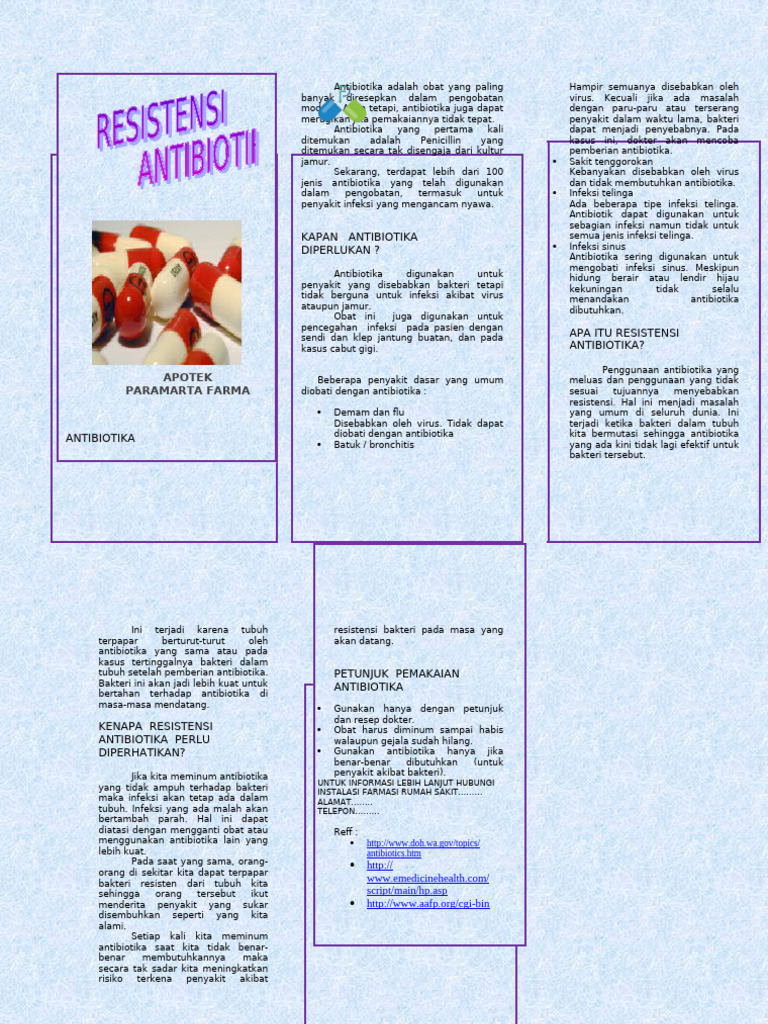 Antibiotik Leaflet Edit | PDF