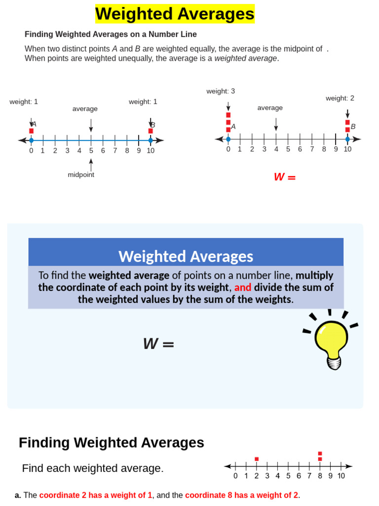 Weighted Average and Constructions Topic 1 | PDF | Elementary ...