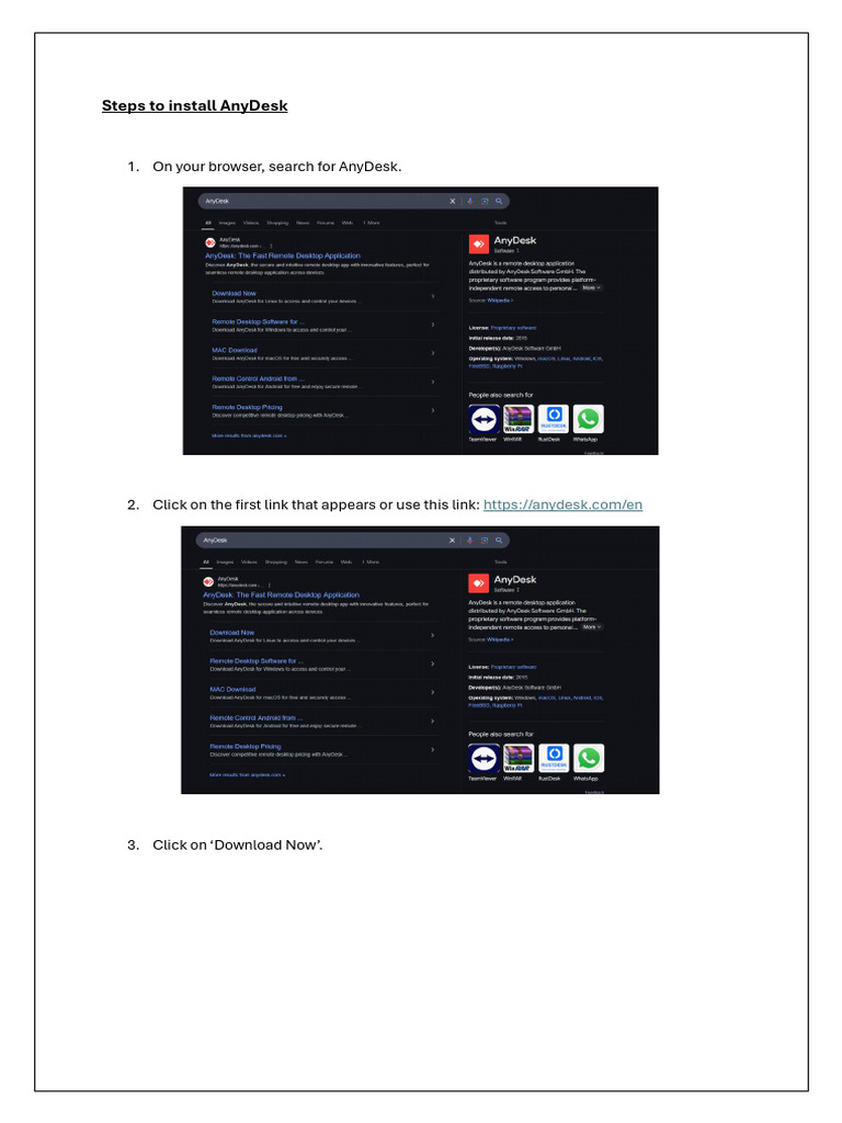 How to Install AnyDesk: Step-by-Step Guide | PDF