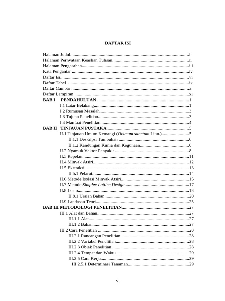 Daftar Isi Fix | PDF