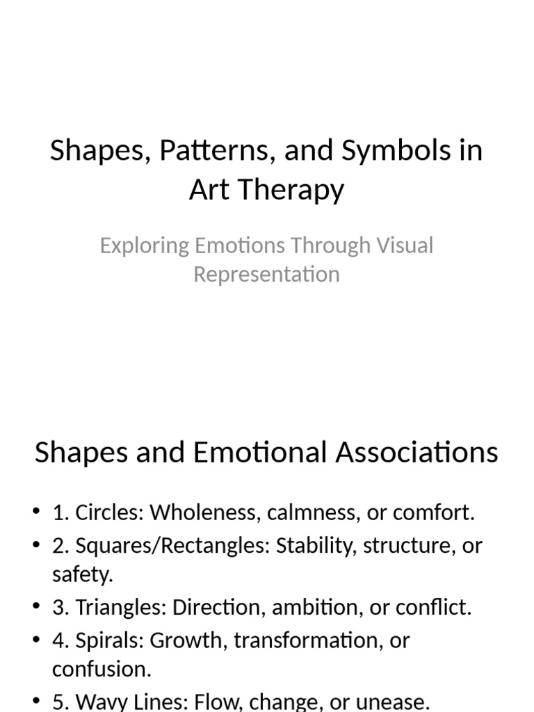 Emotional Symbols in Art Therapy | PDF