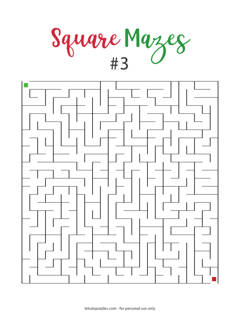 Square Mazes 3 | PDF