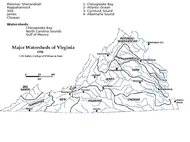 Virginia Watersheds Map | PDF