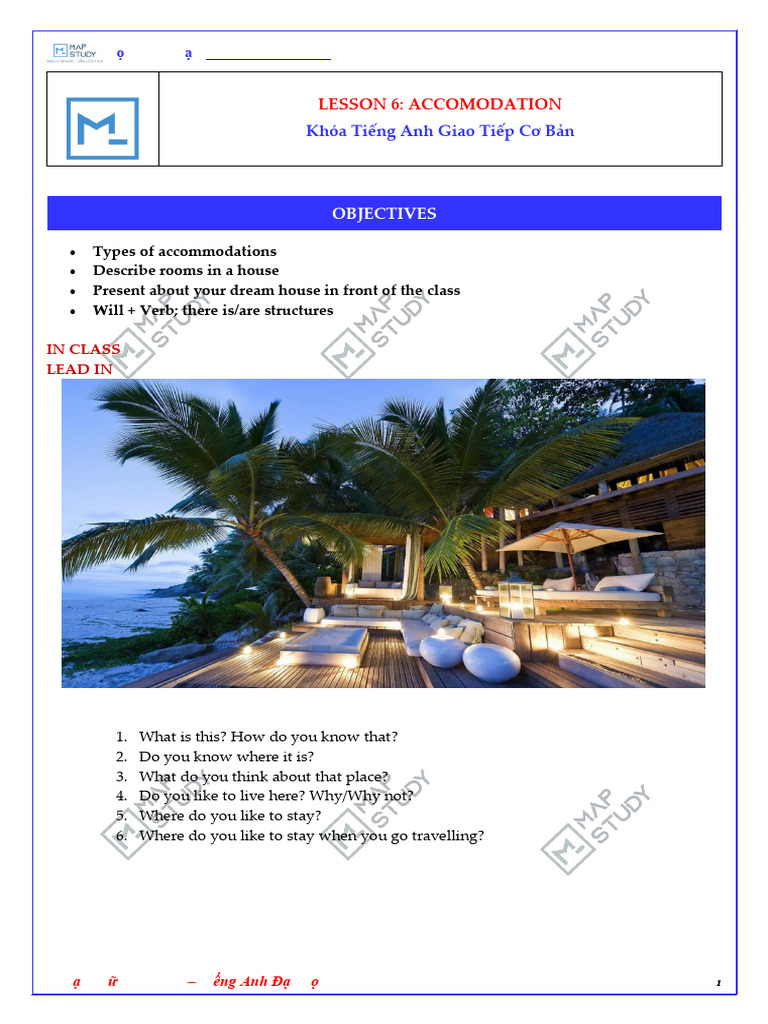 Bài 6_ Accommodation | PDF