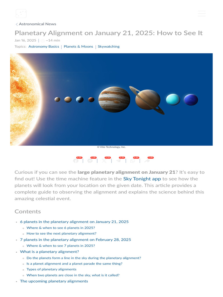 Planet Alignment 2025 _ Planet Parade _ Planets Aligning 2025 _ Planet Line Up | PDF | Planets ...
